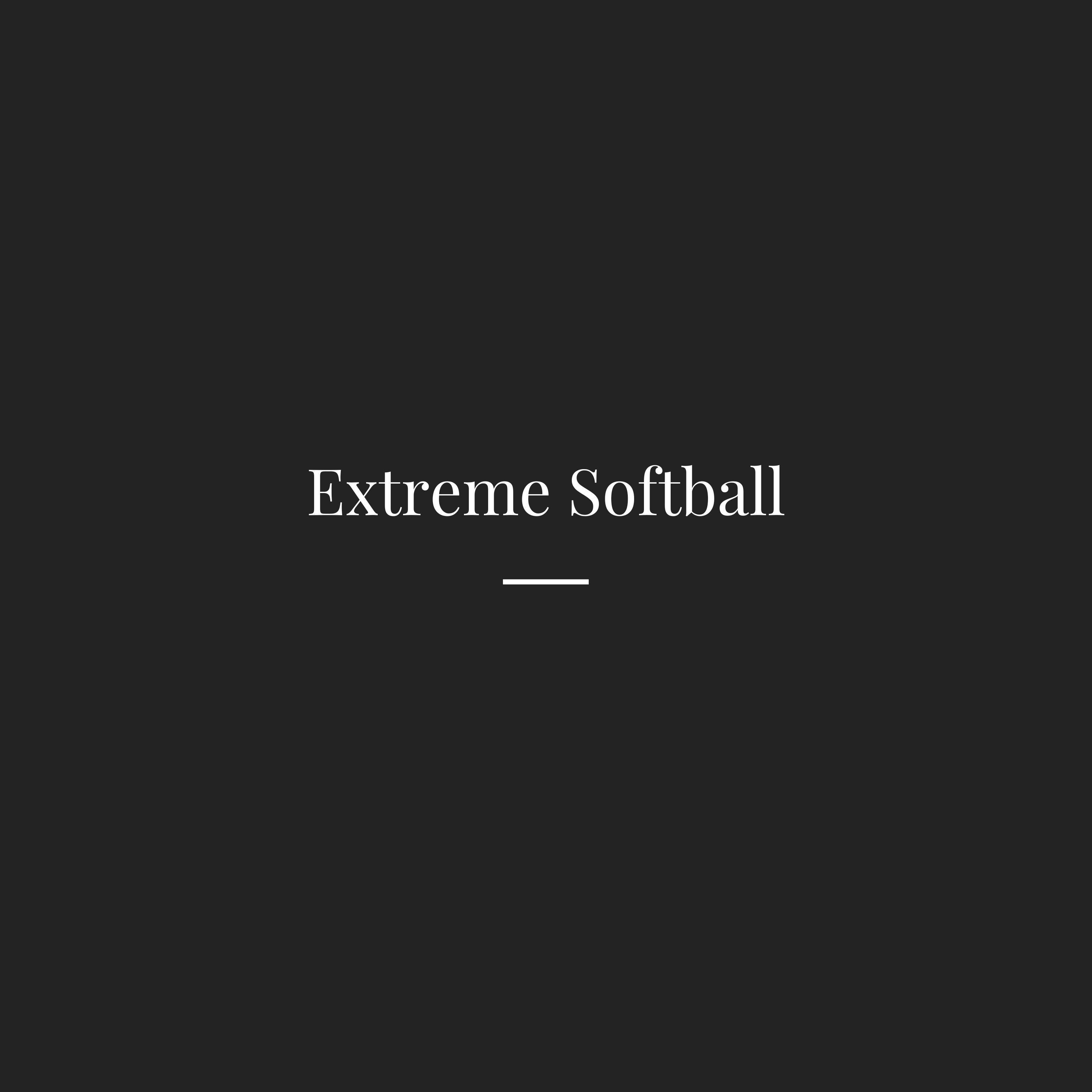 Extreme Softball – The Local Gal & Co